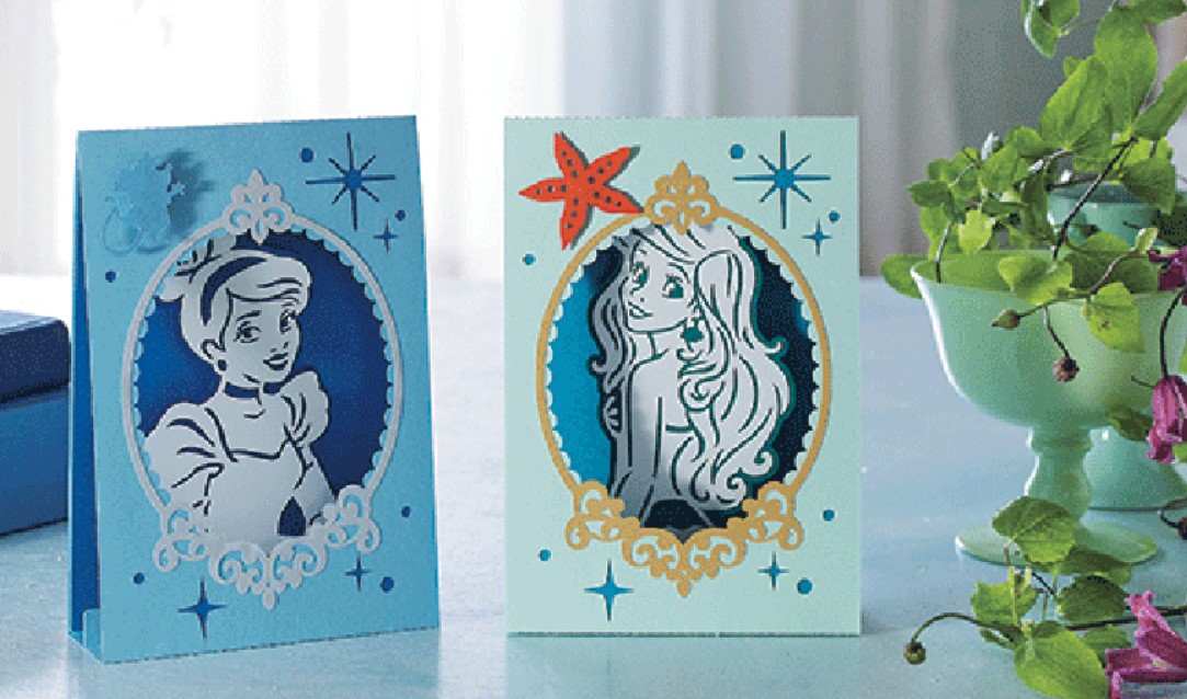 ScanNCut Disney Cinderella and Ariel Paper Design Collection (CADSNP07)