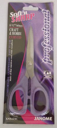 Janome 6.5 inch Soft'n Sharp Professional - Sewing & Craft Scissors