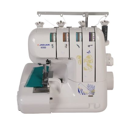 Jaguar 935D Overlocker Serger Sewing Machine Open Front for easy threading