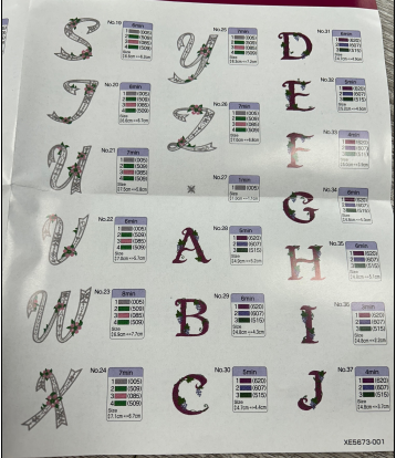 brother-embroidery-card No 81 Alphabet